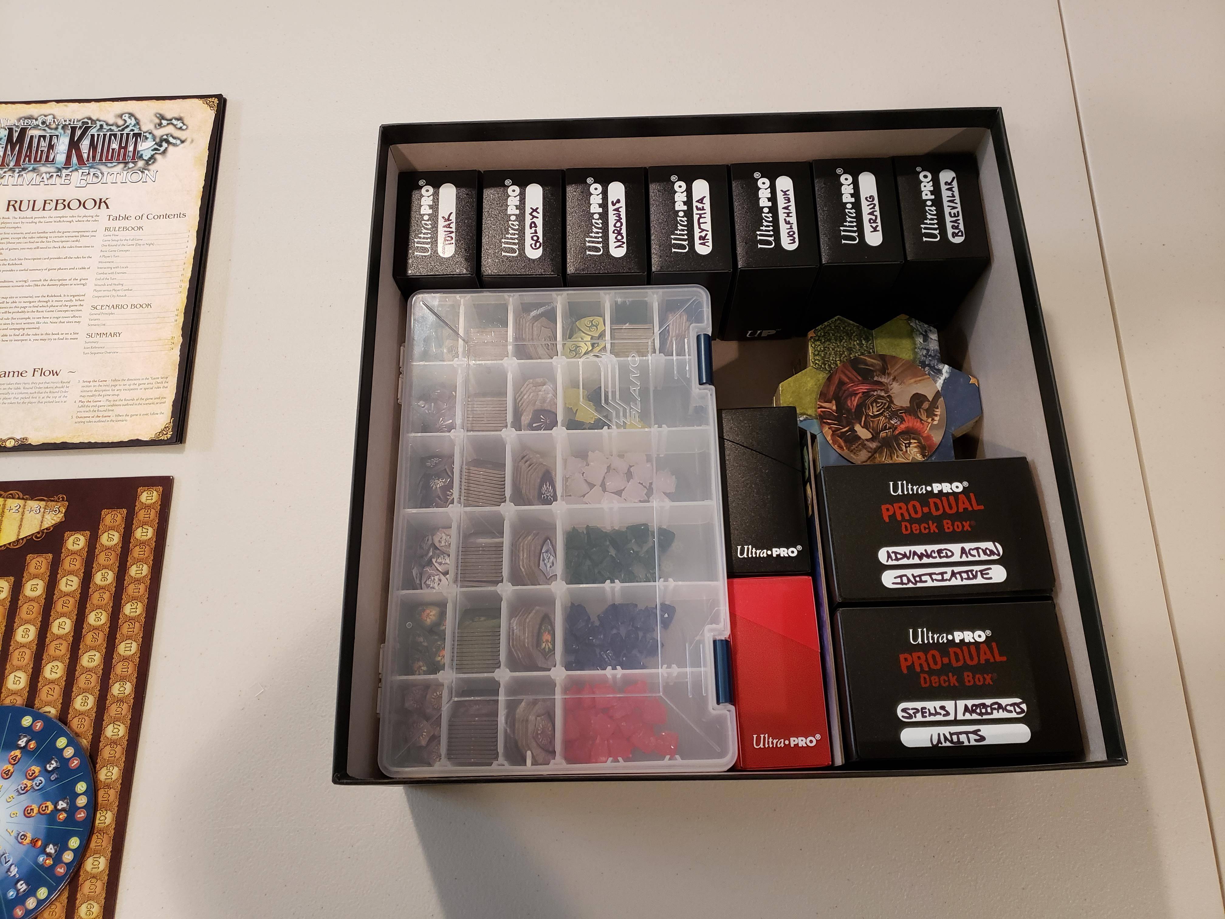 My Mage Knight UE Storage Solution (Plano + Deck Boxes) | Mage Knight ...