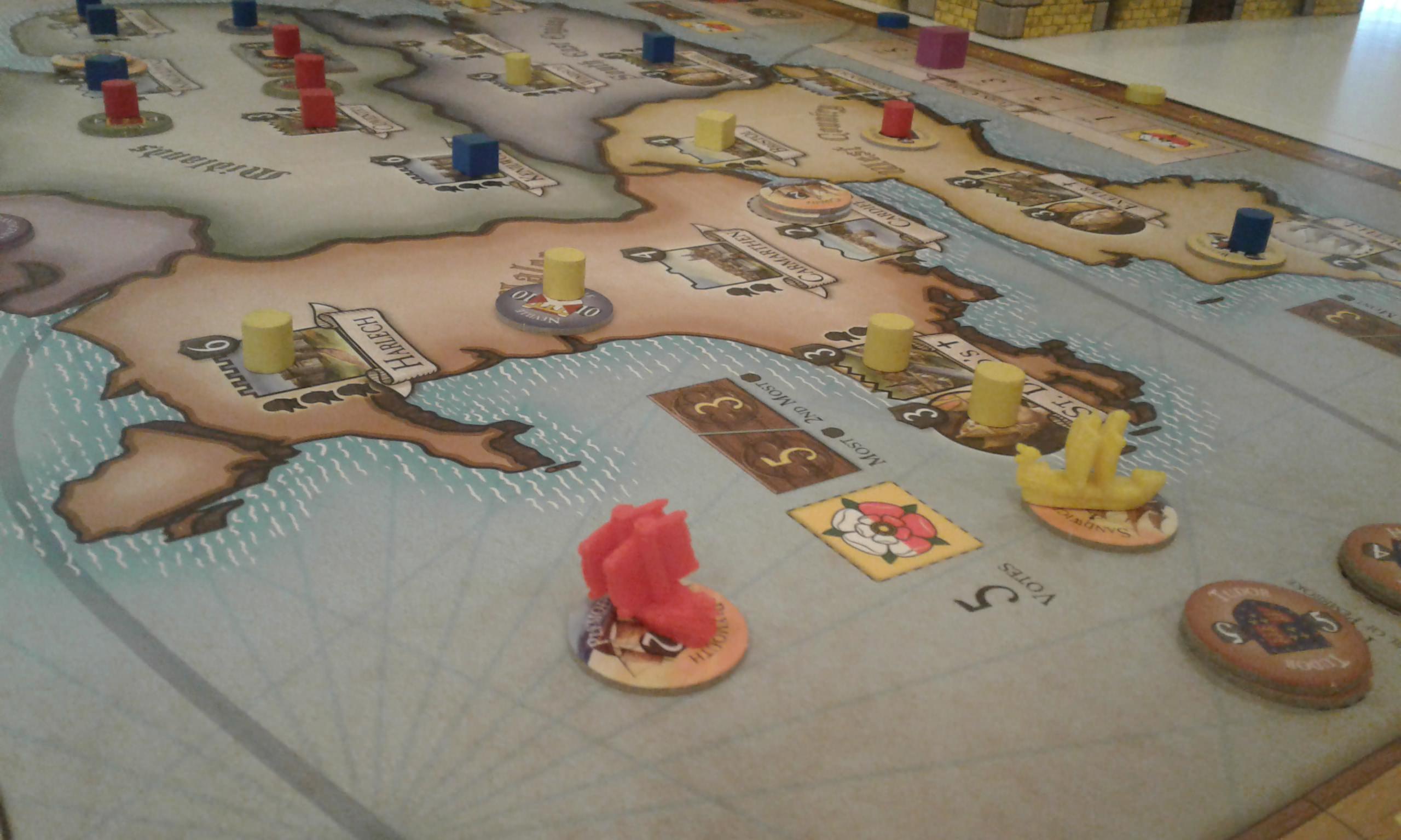 Board game for 4 players in teams of 2