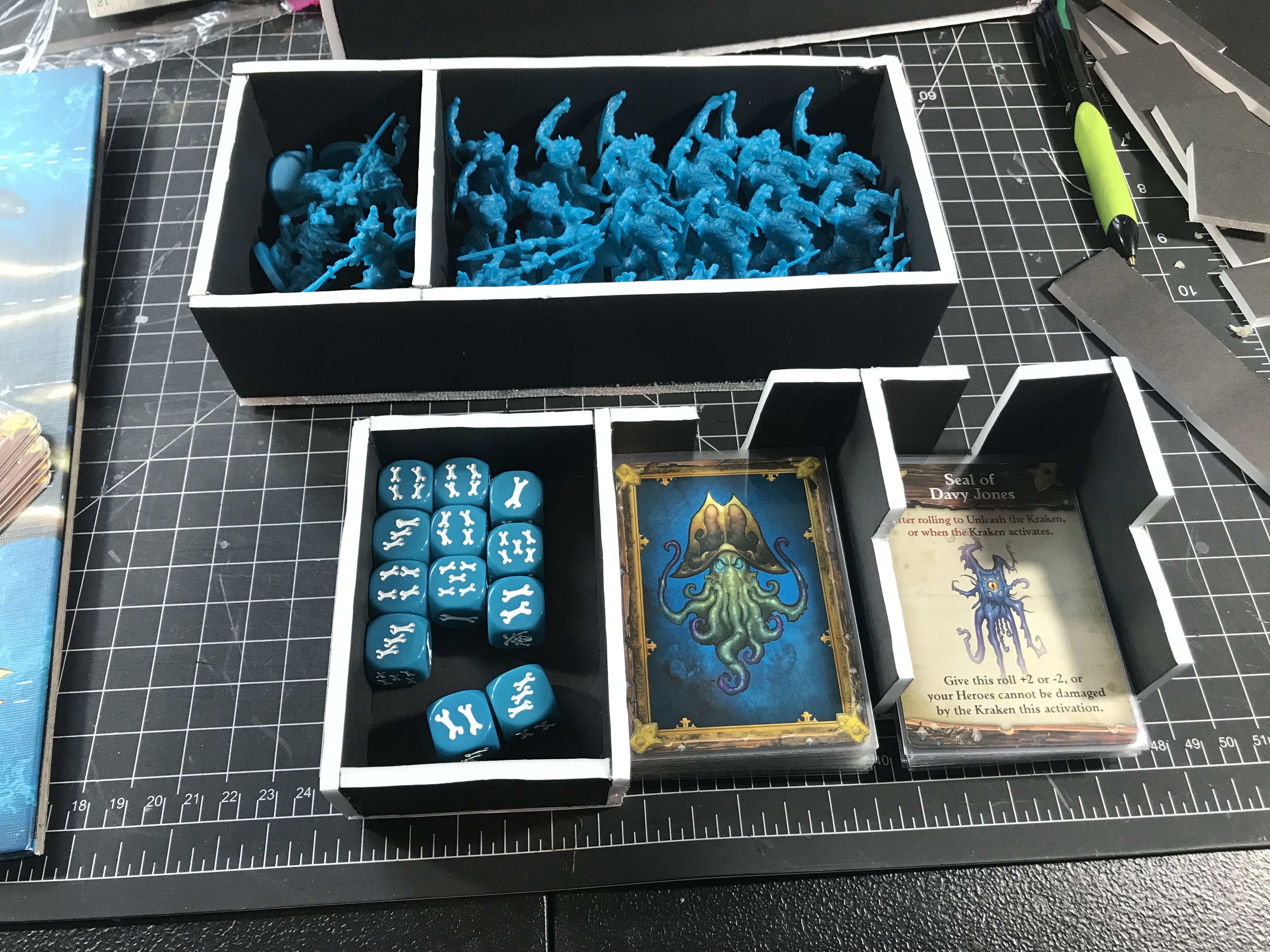 Custom foamcore insert storage solution | Rum & Bones: Second Tide