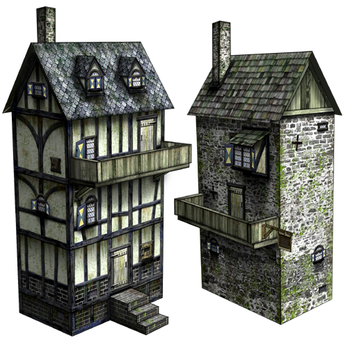 30mm Asylum medieval papercraft model now available