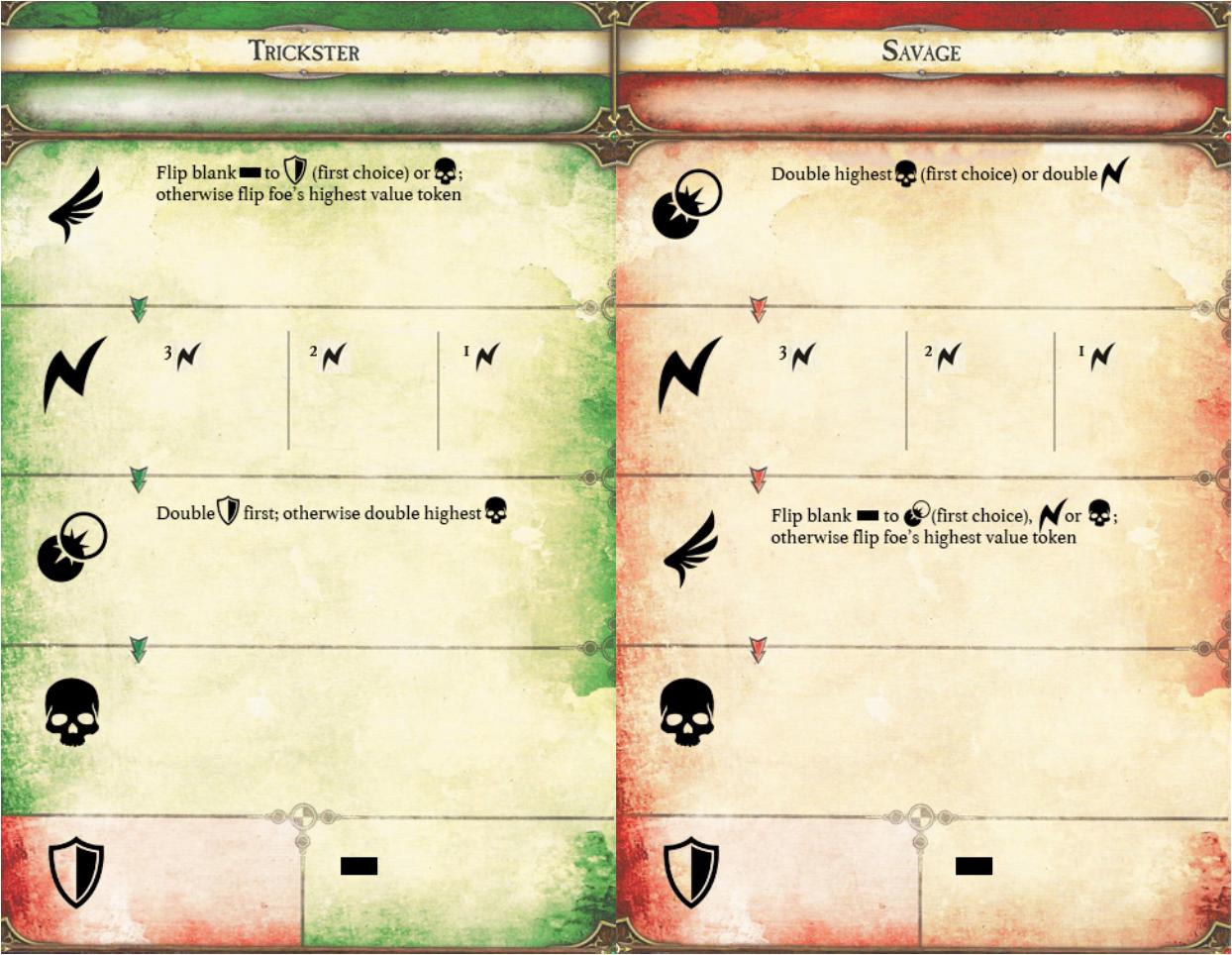 Runebound 3rd solo combat enemy sheets | Runebound (Third Edition)