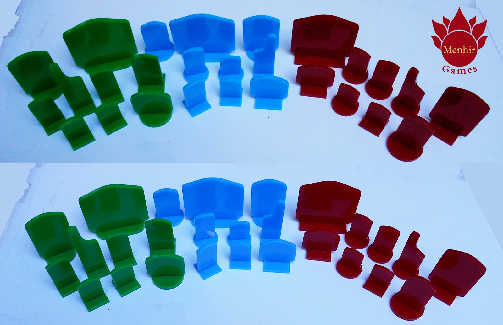 Generic/Standard plastic TOKEN-Miniatures/standees for board games