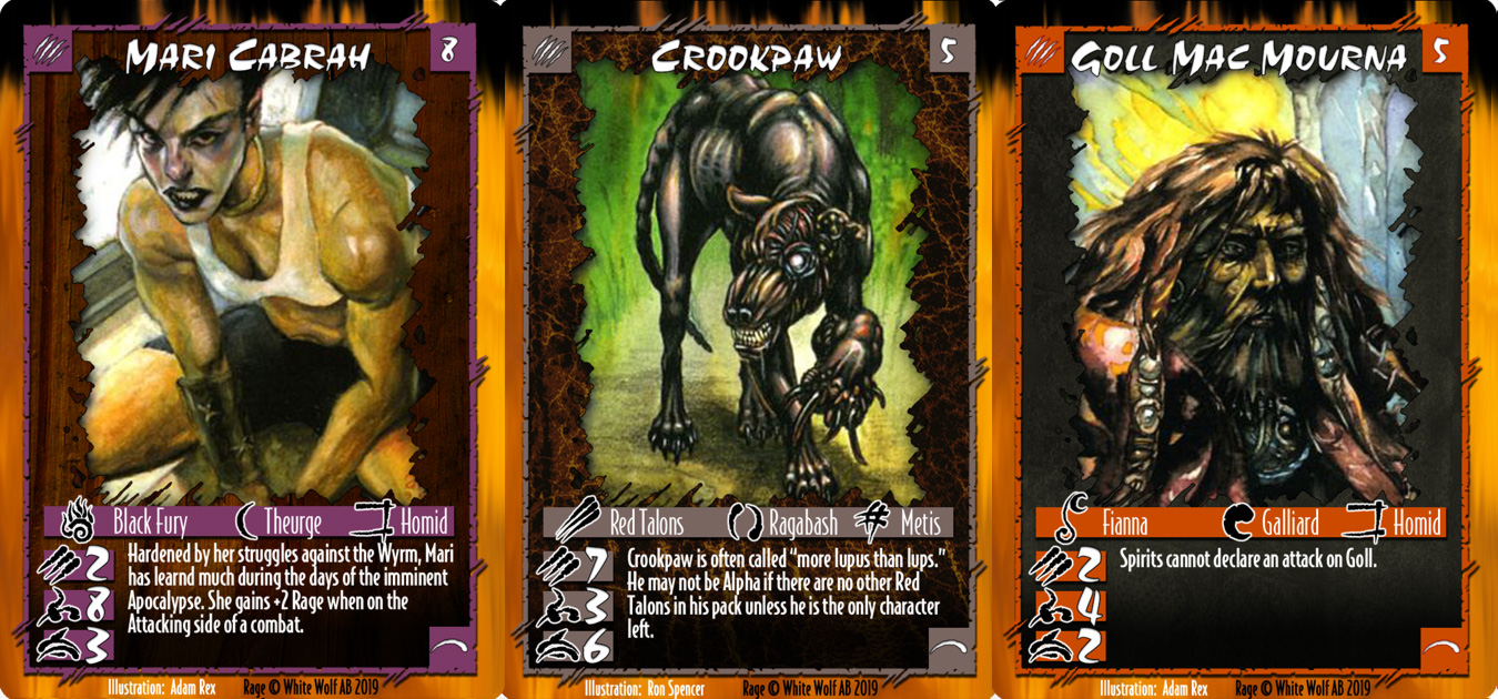 Rage card frame update and rework | Rage