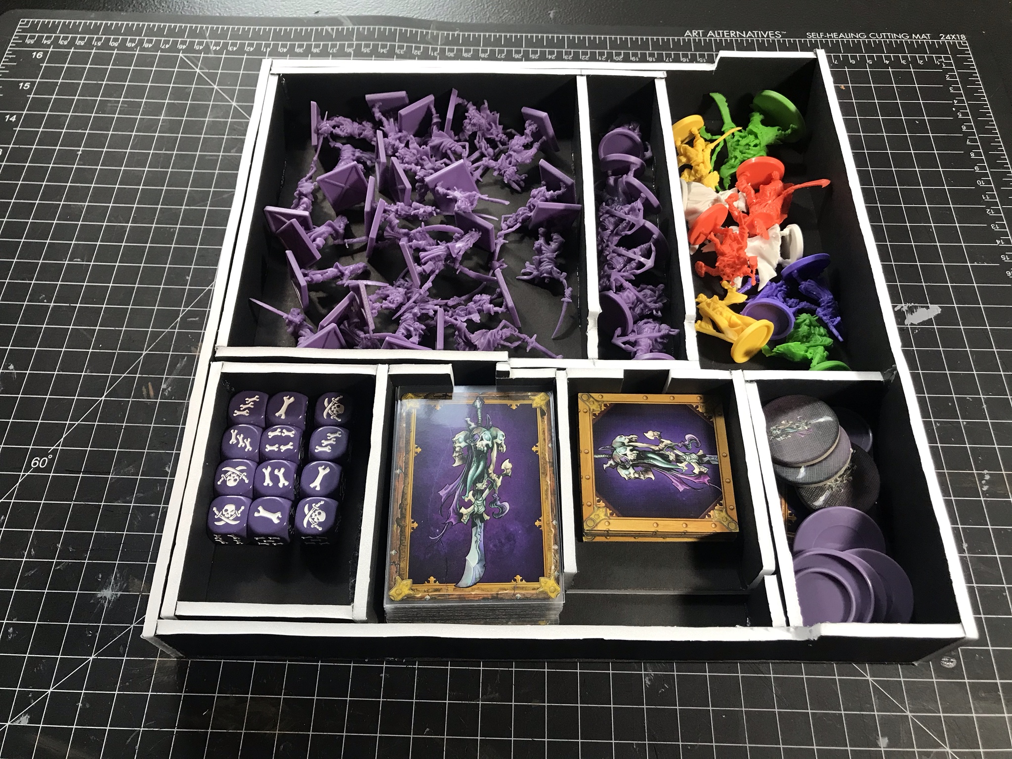 Custom foamcore insert storage solution | Rum & Bones: Second Tide