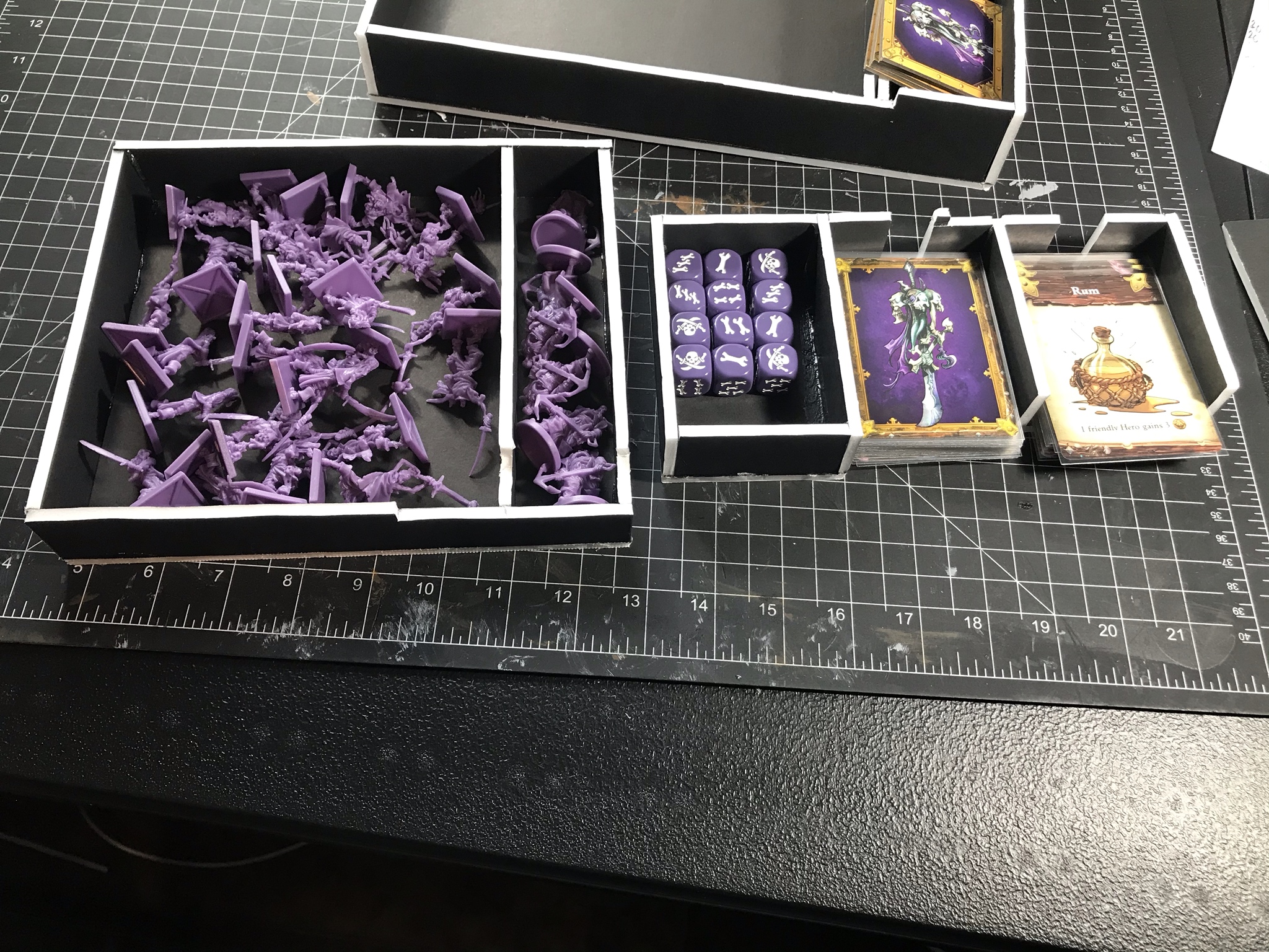 Custom foamcore insert storage solution | Rum & Bones: Second Tide