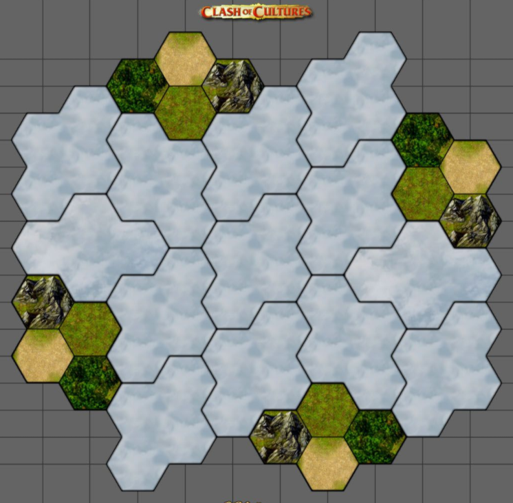 4 Player Map Layout | Clash of Cultures: Monumental Edition