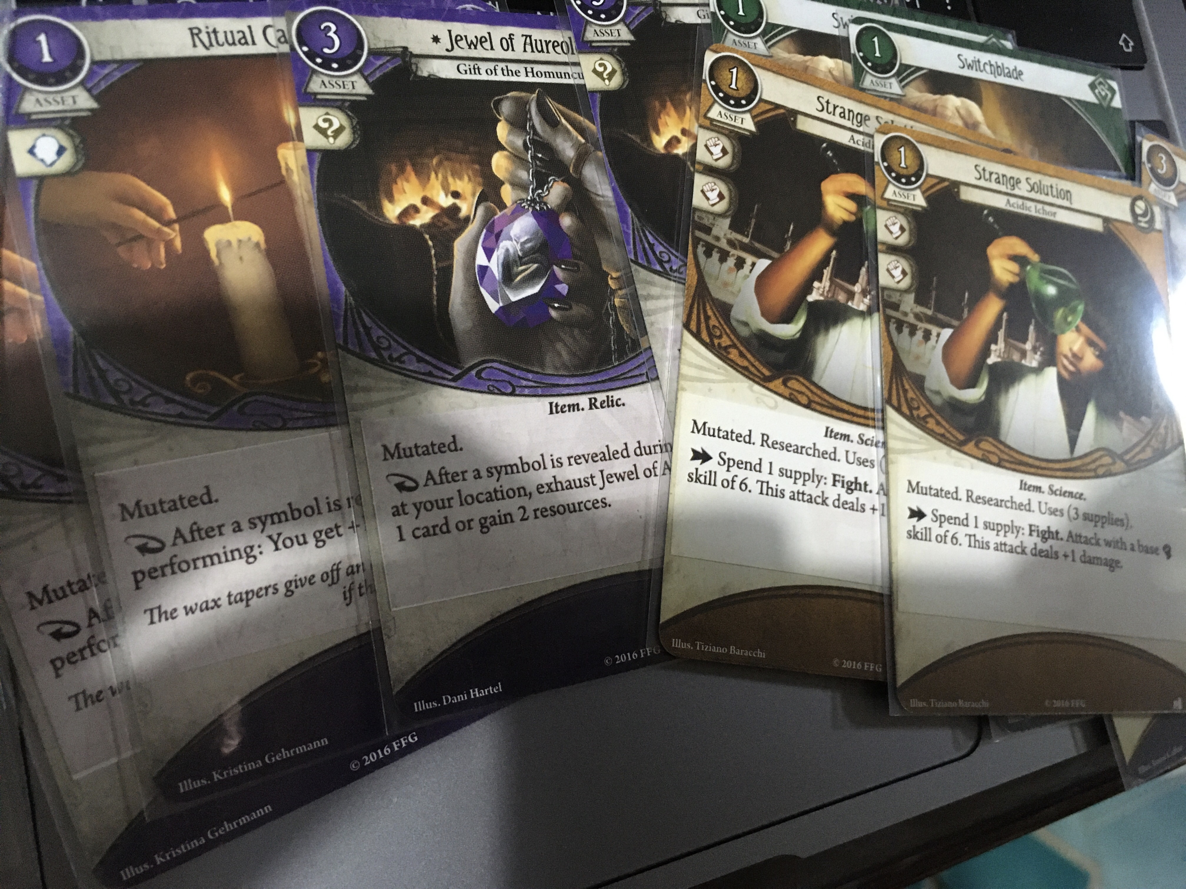 Text-only card overlays of 2022 taboo (PDF) | Arkham Horror: The Card Game