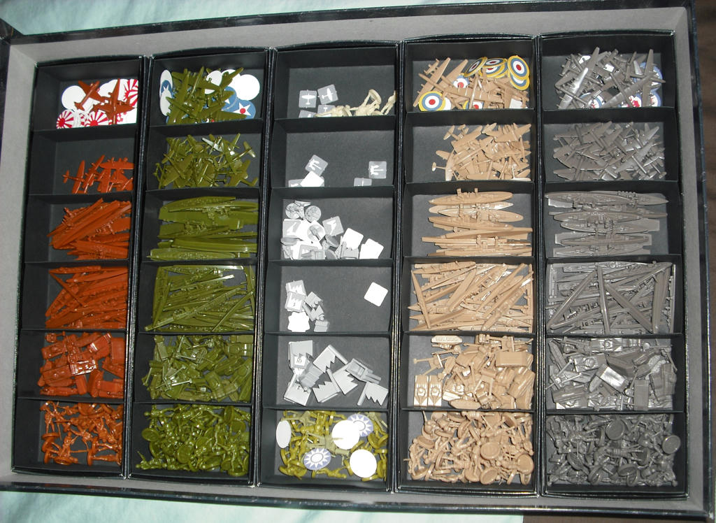 DIY tuck box insert | Axis & Allies: Pacific 1940