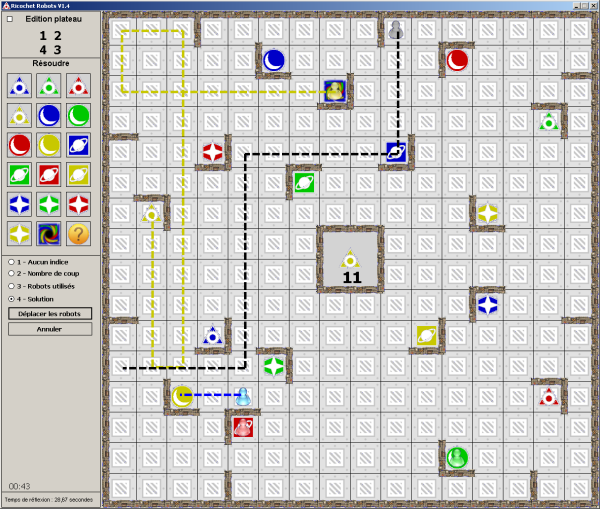 Ricochet Robot on computer
