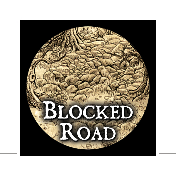 What are the "road block" tokens? | A Touch of Evil: The Supernatural Game