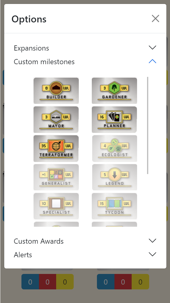 [Mini-App For BG] Track and share tags/milestones/awards | Terraforming ...