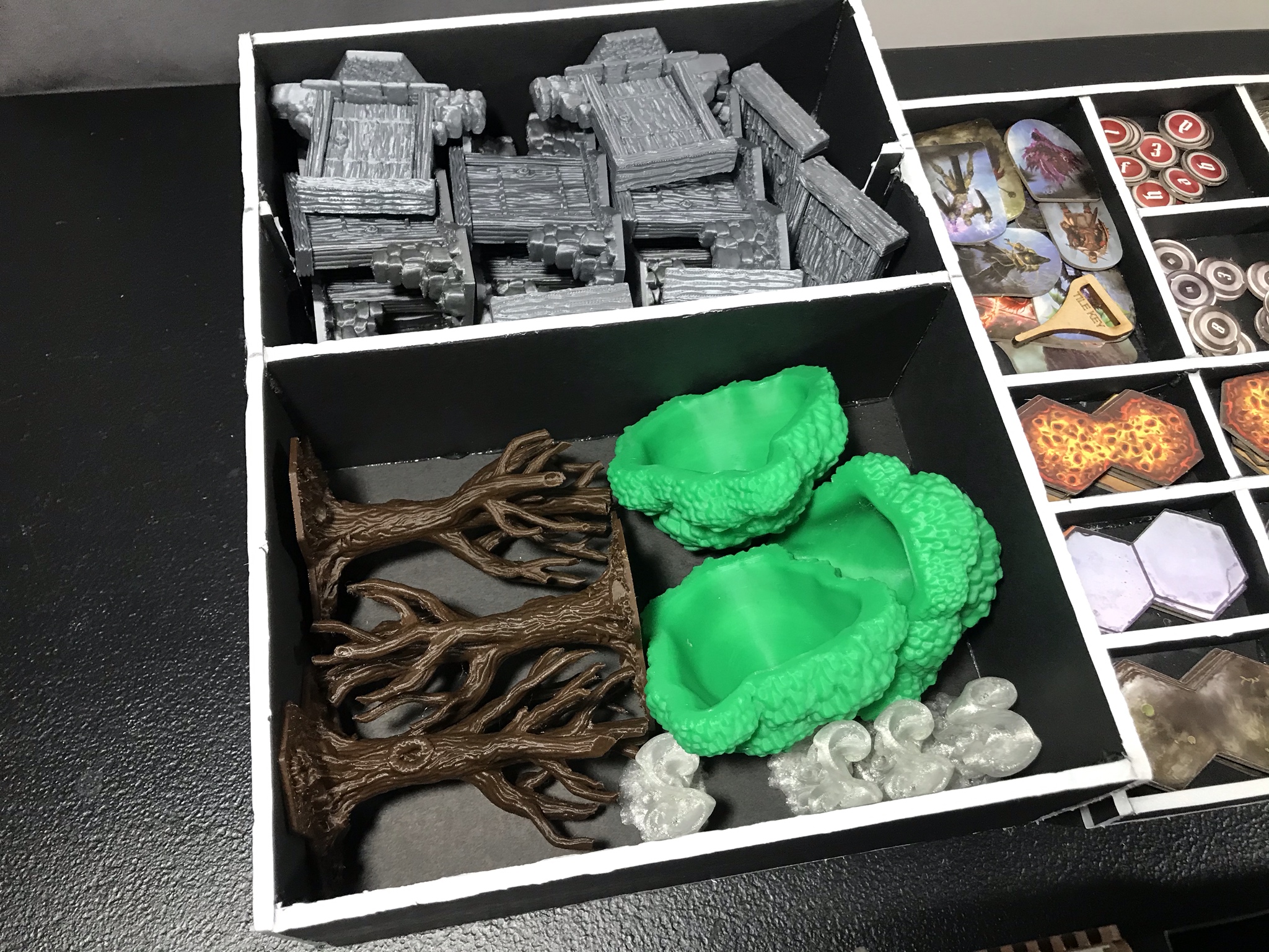 Storage solution: Gloomhaven w/ 3d printed terrain, doors, minus Helper ...