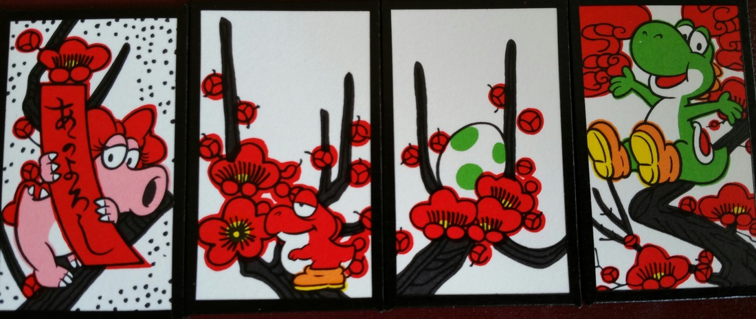 Hanafuda Suits: February | Moon Rabbit Hanafuda | VideoGameGeek