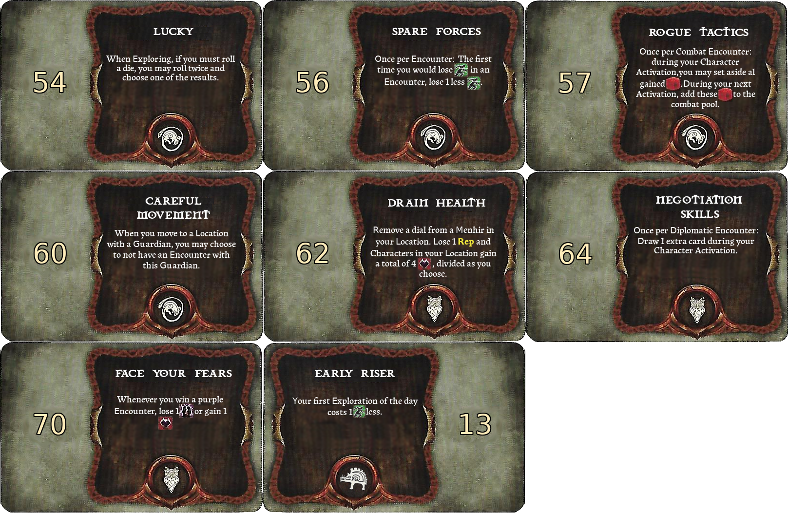 Fan-made tweaked and re-balanced set of Skill cards | Tainted Grail ...