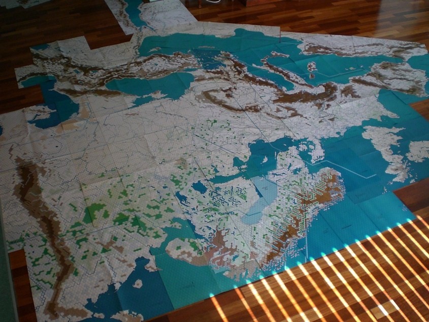 Largest single sheet wargame map? | Wargames