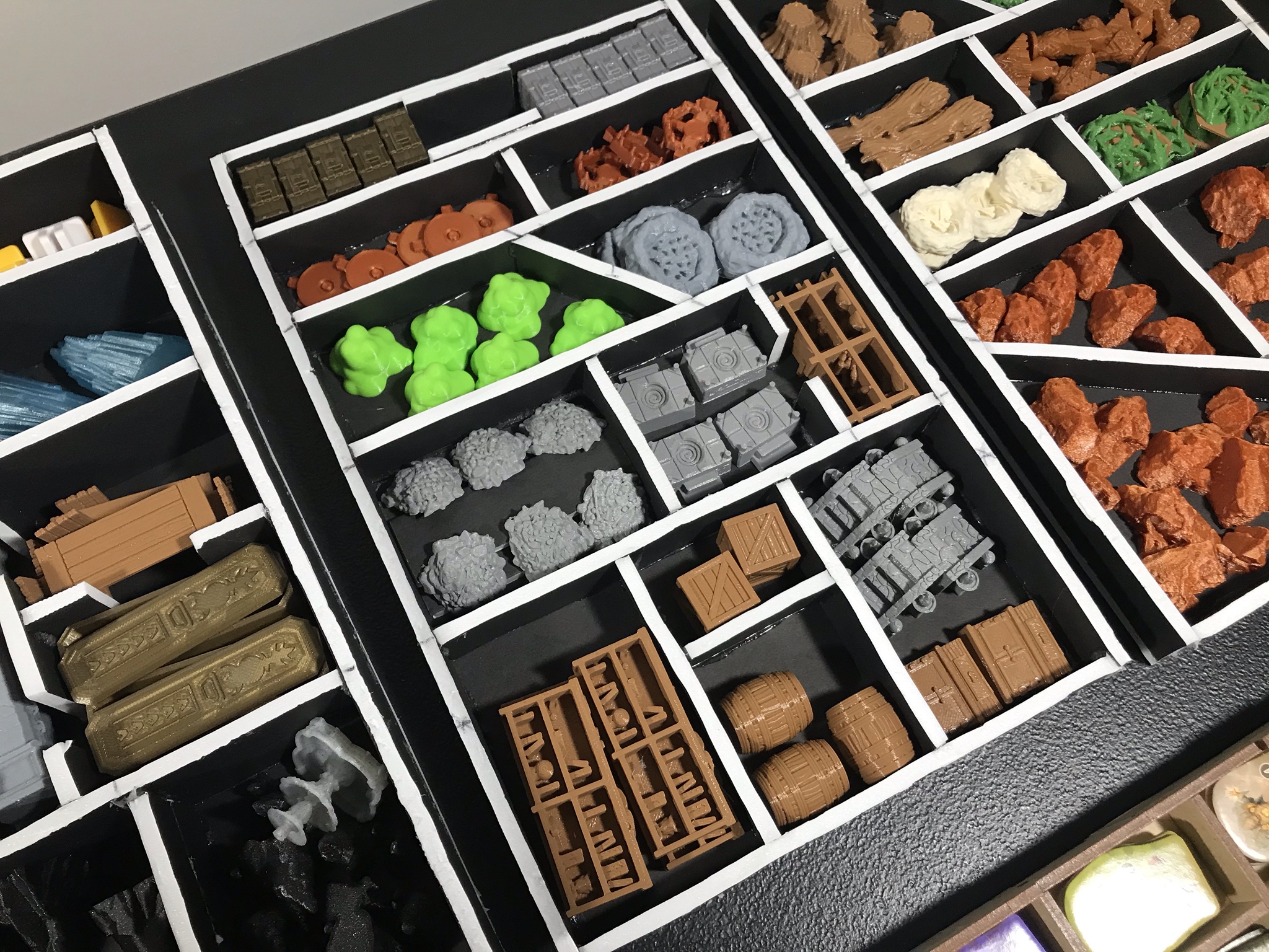 Storage solution: Gloomhaven w/ 3d printed terrain, doors, minus Helper ...