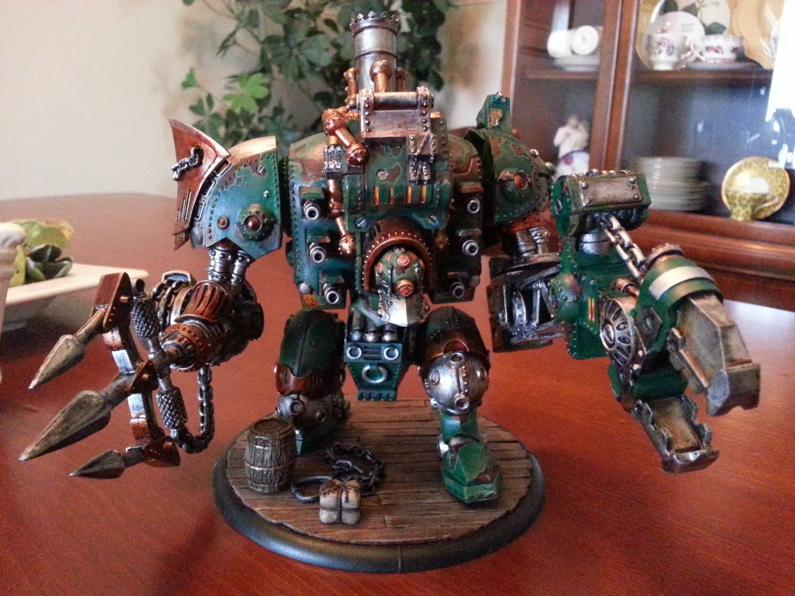 Warmachine Galleon Mercenaries Colossal Painted | Board Games, Minis ...