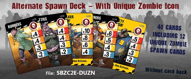 Custom cards : Daily Zombies Deck and Alternate Spawn Deck | Zombicide ...