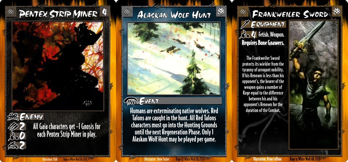 Rage card frame update and rework | Rage