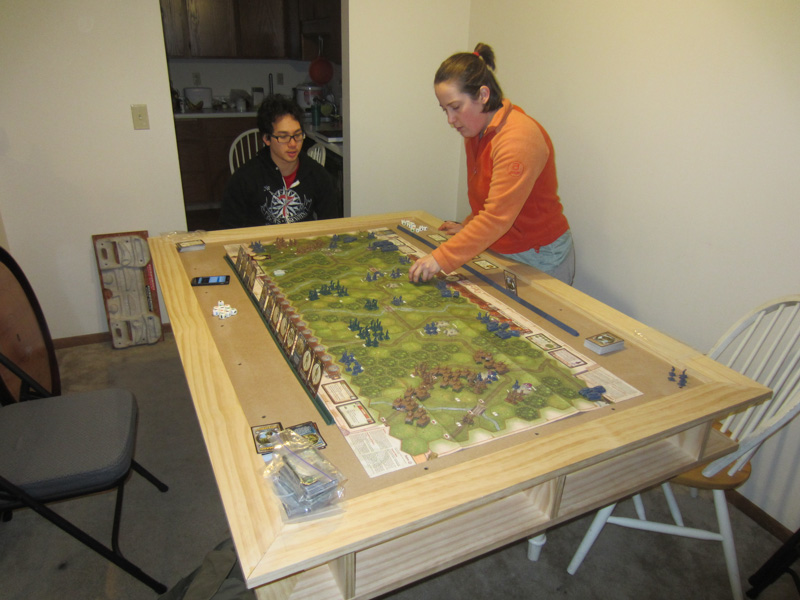 Home built gaming table