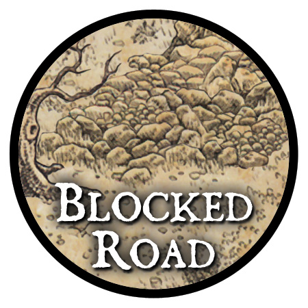 What are the "road block" tokens? | A Touch of Evil: The Supernatural Game