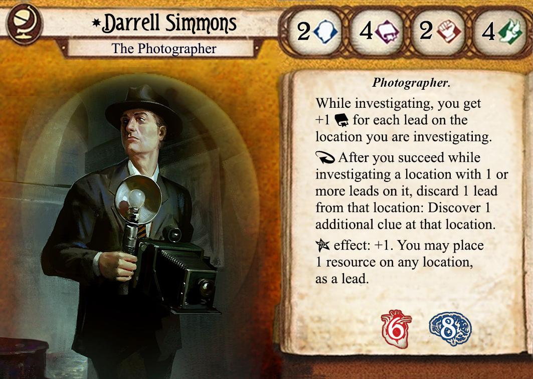 Custom Investigators: Charlie Kane, Darrell Simmons, Dexter Drake, Lily ...