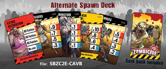 Custom cards : Daily Zombies Deck and Alternate Spawn Deck | Zombicide ...