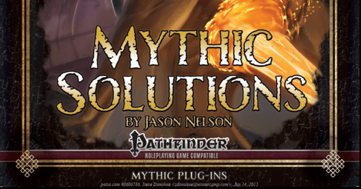 Mythic Solutions | RPG Item | RPGGeek