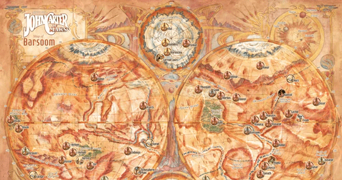 John Carter of Mars: Legacy Map of Barsoom | RPG Item | RPGGeek
