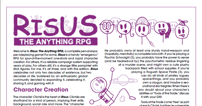 Risus: The Anything RPG (Version 2) | RPG Item | RPGGeek