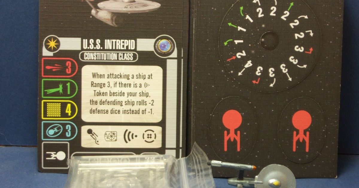 Star Trek: Attack Wing – U.S.S. Intrepid Expansion Pack | Board Game ...