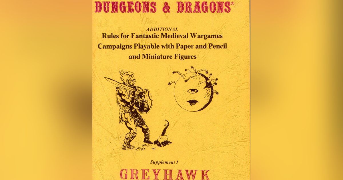 Supplement I: Greyhawk | RPG Item | RPGGeek