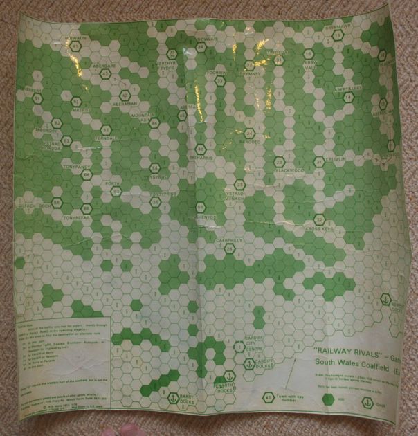 Railway Rivals Map A: South Wales Coalfield (East) | Board Game ...