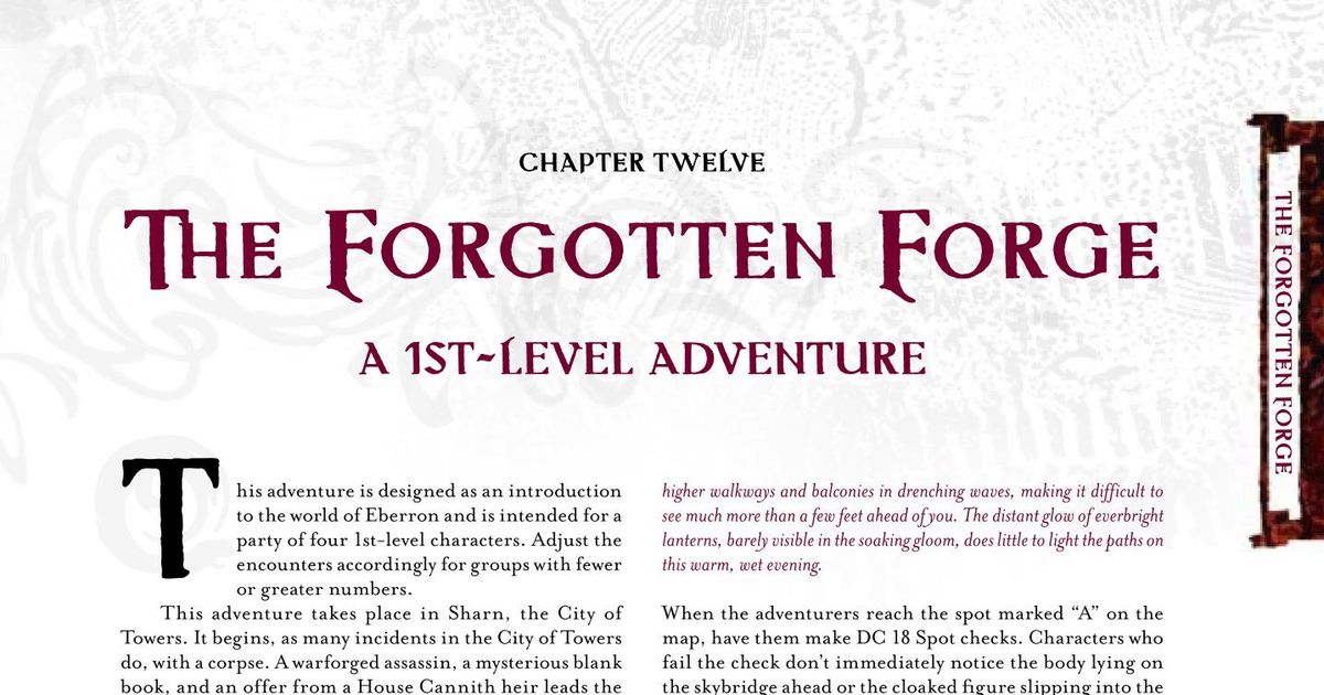 The Forgotten Forge | RPG Item | BoardGameGeek