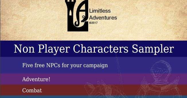 Non-Player Character Sampler | RPG Item | RPGGeek