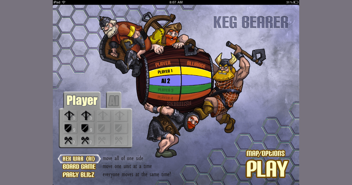 iOS Review: Keg Bearer | GEEK Digital Board Games | BoardGameGeek