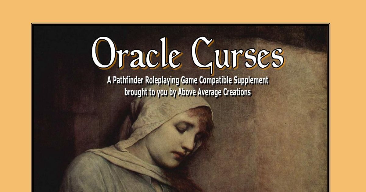 Oracle Curses | RPG Item | BoardGameGeek