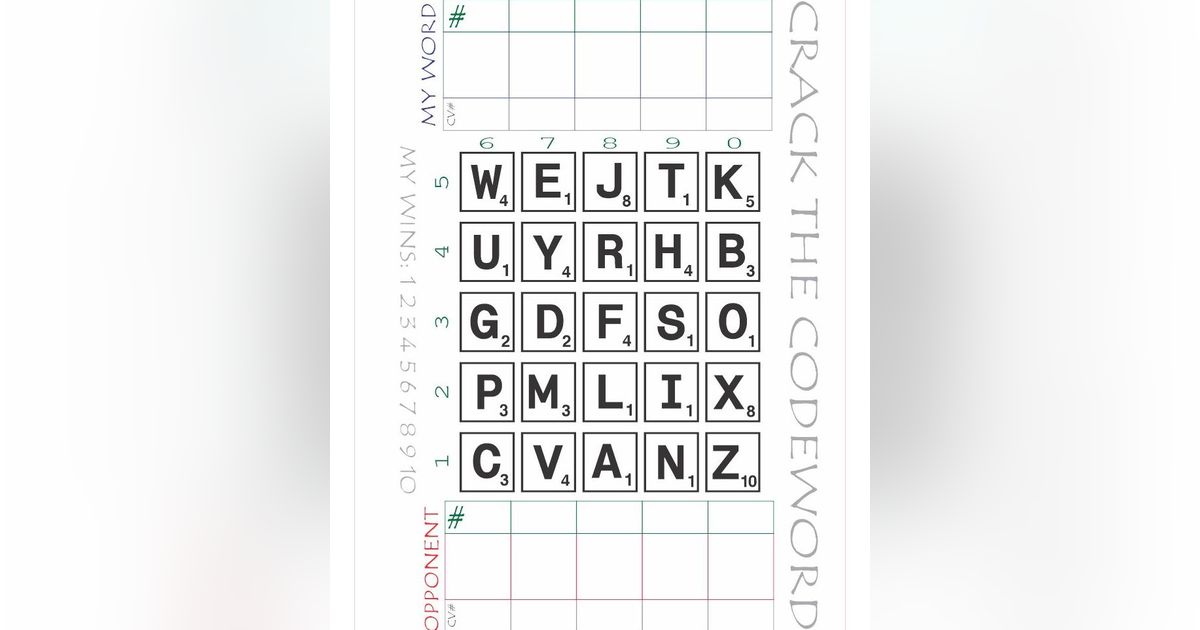 Crack the CodeWord | Board Game | BoardGameGeek