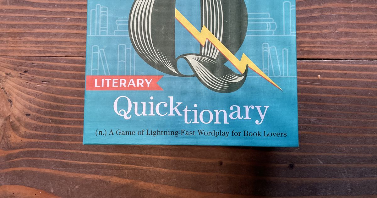 Literary Quicktionary | Board Game | BoardGameGeek