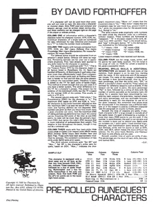 Fangs | RPG Item | BoardGameGeek