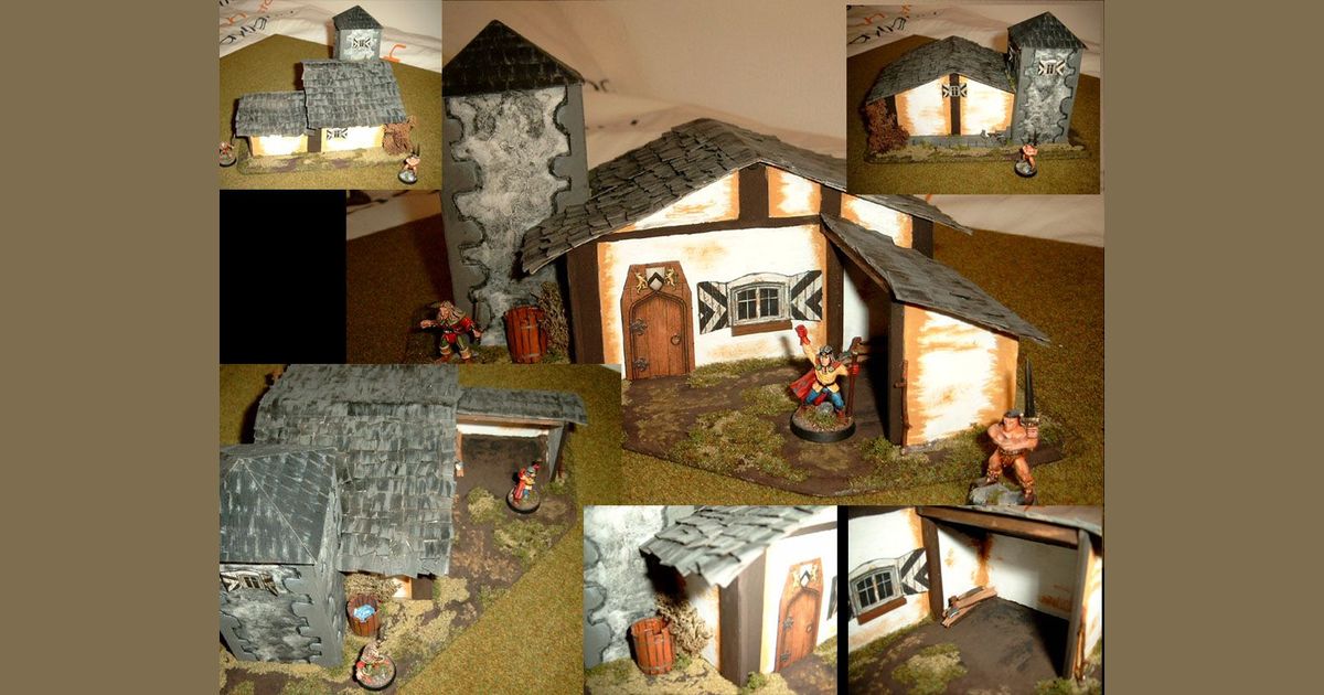 Cardboard Inn, a Hero's Place to Party! | Miniature Games Construction ...