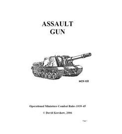 Assault Gun | Board Game | BoardGameGeek
