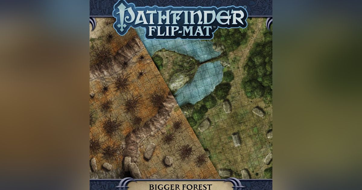 Pathfinder Flip-Mat: Bigger Forest | RPG Item | BoardGameGeek