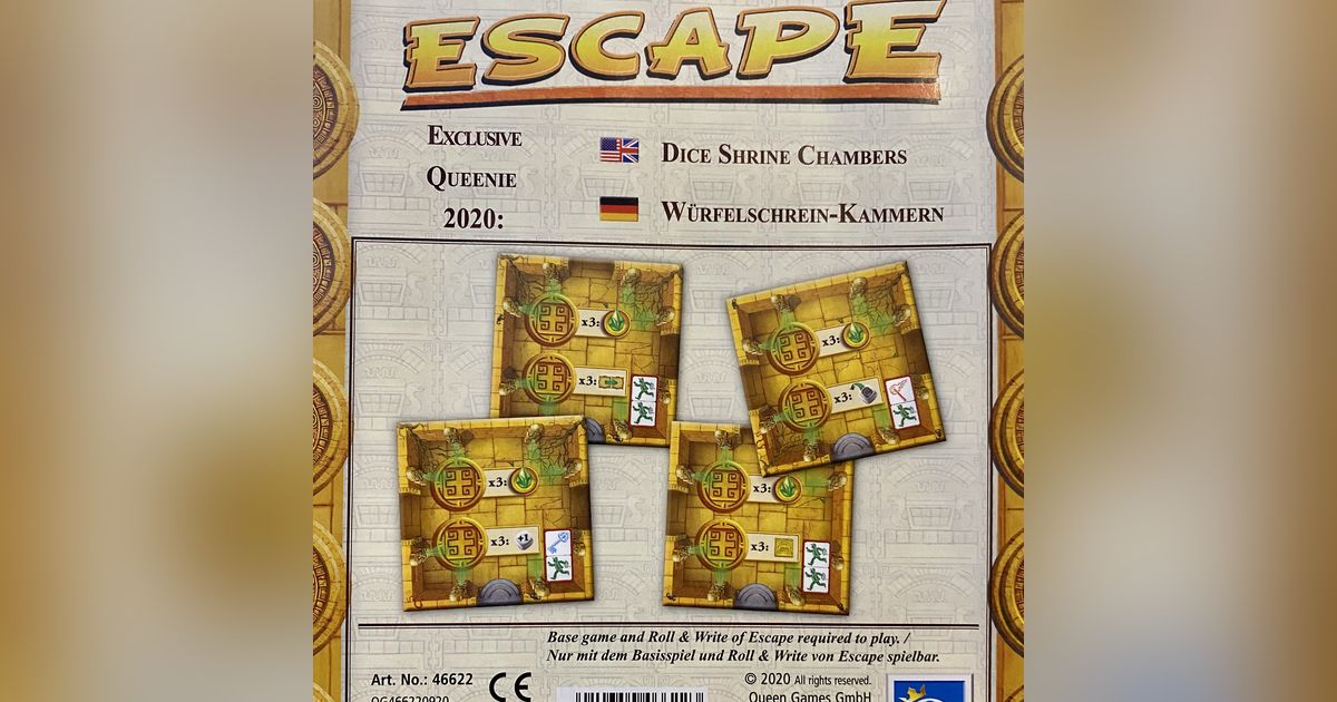 Escape: The Curse of the Temple – Exclusive Queenie 2020: Dice Shrine ...