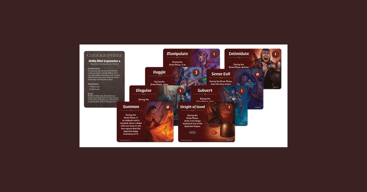 How many skill cards are there now? | Cartographers: Skills Mini ...