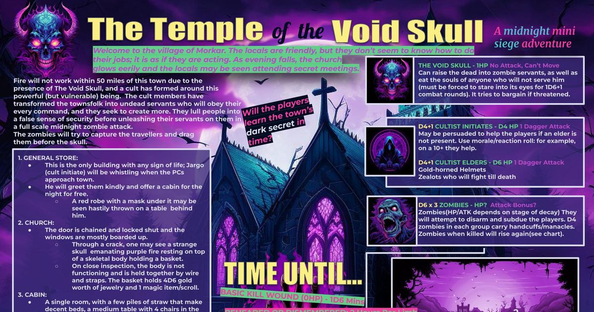 The Temple of the Void Skull | RPG Item | RPGGeek