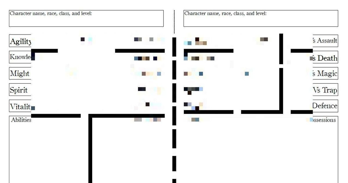 Light OSR Character Sheet | RPG Item | RPGGeek