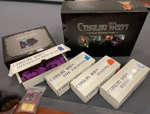 A storage solution involving the original box and 550 count card boxes ...