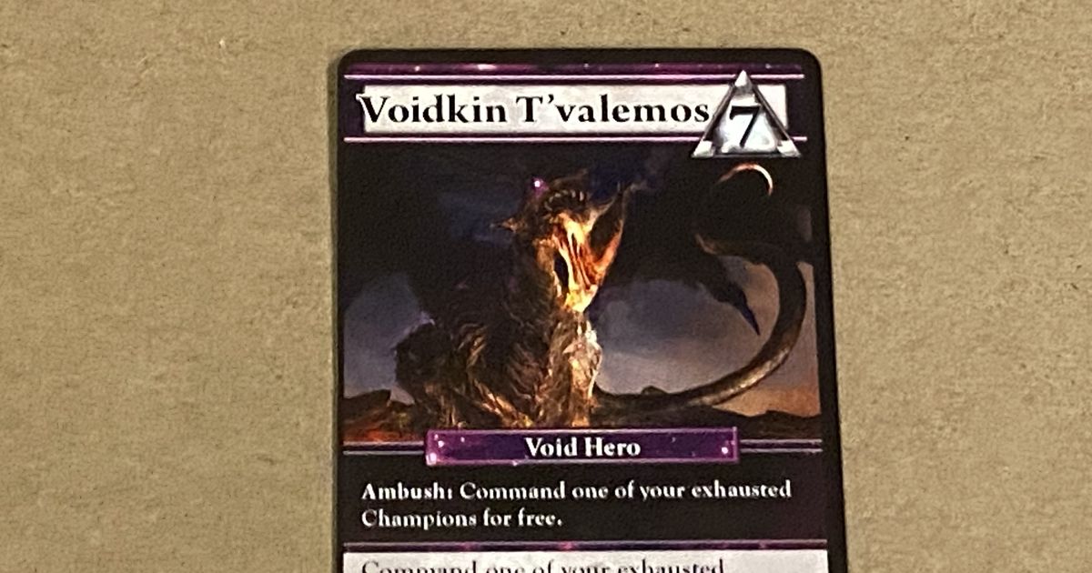 Ascension Tactics: Miniatures Deckbuilding Game – Voidkin T'valemos ...