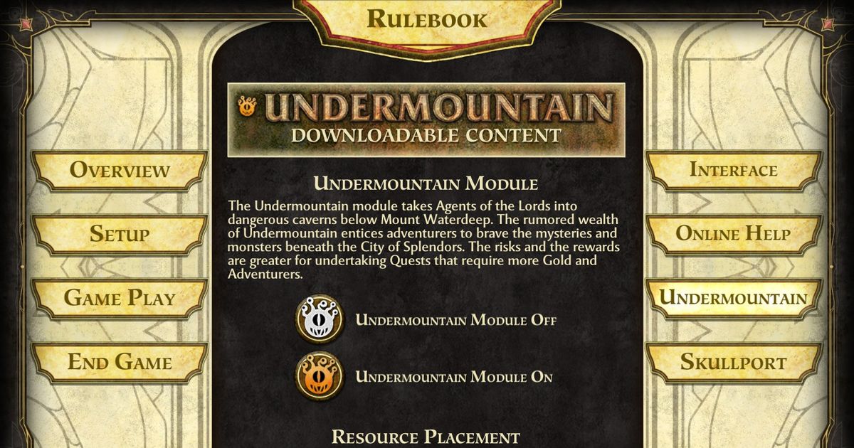 Lords of Waterdeep - Undermountain | Video Game | VideoGameGeek